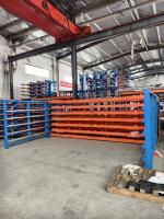 China Compact Pull Out Sheet Storage Rack, Narrow Frame Sliding Tray Panel Rack for Limited Warehouse Space for sale
