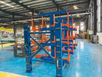China Telescopic Cantilever Rack with Anti-slip Stop Block, Roll-out Cantilever for Polished Stainless & Aluminum Bars for sale