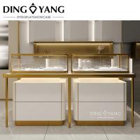 China Custom Made Jewelry Showcases with LED Lights for Jewelry Store for sale