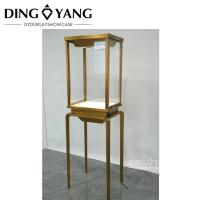 China Custom Transparent Tempered Glass Jewellery Display Cabinet Beautiful Firm Structure for sale