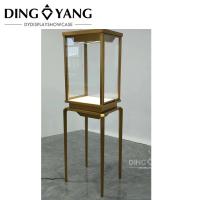 China Custom Transparent Tempered Glass Jewellery Display Cabinet Beautiful Firm Structure for sale