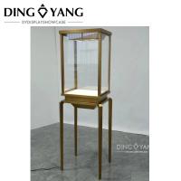 China Custom Transparent Tempered Glass Jewellery Display Cabinet Beautiful Firm Structure for sale