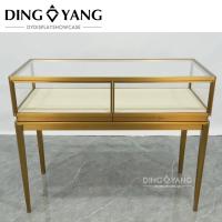 China Factory Wholesale Custom Made High End Fashion Jewellery Table Display Counter With Company Brand Logo for sale