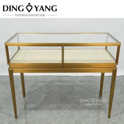 China Factory Wholesale Custom Made High End Fashion Jewellery Table Display Counter With Company Brand Logo for sale