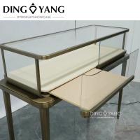 China Factory Wholesale Custom Made High End Fashion Jewellery Table Display Counter With Company Brand Logo for sale