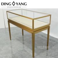 China Factory Wholesale Custom Made High End Fashion Jewellery Table Display Counter With Company Brand Logo for sale