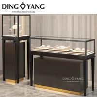 China Fashion Beautiful Appearance Firm Structure Jewelry Display Store Counter With Low Power Consumption Lights Systems for sale
