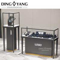 China Fashion Beautiful Appearance Firm Structure Jewelry Display Store Counter With Low Power Consumption Lights Systems for sale