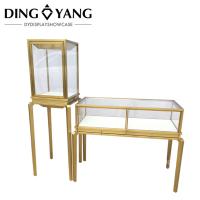 China Fashion Modern Simple Popular Golden Jewellery Shop Counter Furniture , Beautiful Appearance Firm Structure for sale