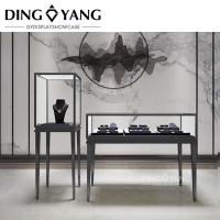 China Fashion Modern Simple Popular Golden Jewellery Shop Counter Furniture , Beautiful Appearance Firm Structure for sale