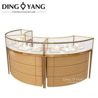 China Custom Made Jewellery Display Counter , Beautiful Appearance Firm Structure , Customize Different Light Sources for sale