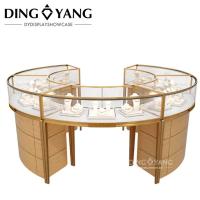 China Custom Made Jewellery Display Counter , Beautiful Appearance Firm Structure , Customize Different Light Sources for sale
