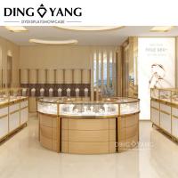 China Custom Made Jewellery Display Counter , Beautiful Appearance Firm Structure , Customize Different Light Sources for sale