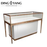 China No Installation Beautiful Appearance Glass Wooden Jewlery Counter Displays for sale