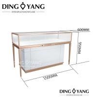 China No Installation Beautiful Appearance Glass Wooden Jewlery Counter Displays for sale