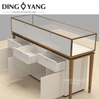 China No Installation Beautiful Appearance Glass Wooden Jewlery Counter Displays for sale