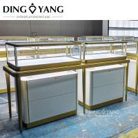 China Curved Corners Jewellery Display Counter Showcase  Modern Fashion Design for sale