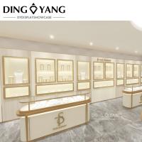 China Brushed Stainless Steel Jewelry Shop Interior Design With Custom Color Size for sale