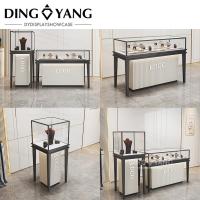 China Custom Jewelry Store Showcases With Storage Cabinet Metal Frame Output Voltage 12 V And Can Be Used Directly for sale