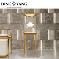 China No Installation Jewelry Display Cabinet Modern Fashion Style With Low Power Consumption Lights for sale