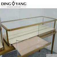 China Custom Made Metal Glass Elegant Modern Jewelry Showcase No Installation And Can Be Used Directly for sale