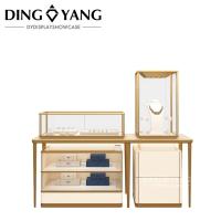 China Modern Lockable New Lighting Gold Jewellery Showcase Jewellery Furniture Showcases for sale