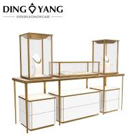 China Modern Fashion Style Glass Luxury Upscale Jewellery Shop Showcase With Low Power Consumption Lights for sale