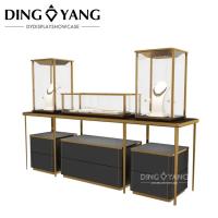 China Modern Fashion Style Glass Luxury Upscale Jewellery Shop Showcase With Low Power Consumption Lights for sale