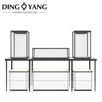 China 12V Glass High End Luxury Jewelry Showcases With Low Power Consumption Lights for sale