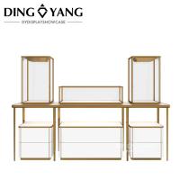 China 12V Glass High End Luxury Jewelry Showcases With Low Power Consumption Lights for sale