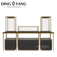 China 12V Glass High End Luxury Jewelry Showcases With Low Power Consumption Lights for sale