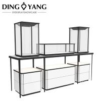 China Modern Fashion Glass Exhibition Jewellery  Counter With Led Lights Output Voltage 12V for sale