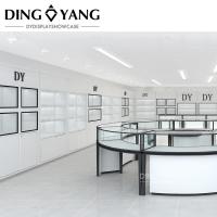 China Custom Made Black White Showcase For Jewellery Shop Modern Fashion Style for sale