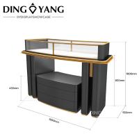 China Jewelry Showcase Displays Modern Curve Jewelry Showcase Fixtures With Low Power Consumption Lights for sale