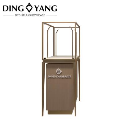 China Modern Upscale Locking Glass Jewellery Display Cabinets No Installation With Lighting for sale