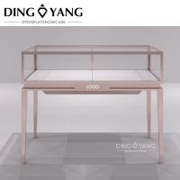 China Custom Metal Glass Jewelry Showcase Counter Combination Of Practicality And Beauty for sale