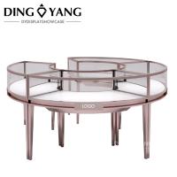 China Custom Metal Glass Jewelry Showcase Counter Combination Of Practicality And Beauty for sale