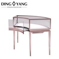 China Custom Metal Glass Jewelry Showcase Counter Combination Of Practicality And Beauty for sale