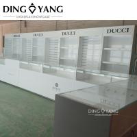 China Modern Fashion Style Full White Wood Jewelry Counter Display No Installation for sale