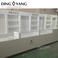 China Modern Fashion Style Full White Wood Jewelry Counter Display No Installation for sale