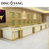 China Nice Fashion Popular Retail Gold Jewelry Display Counter DesignNo Installation for sale