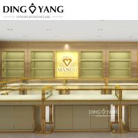 China Nice Fashion Popular Retail Gold Jewelry Display Counter DesignNo Installation for sale