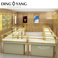 China Nice Fashion Popular Retail Gold Jewelry Display Counter DesignNo Installation for sale
