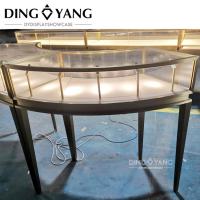 China Modern Fashion Style Luxury Lockable Lighting LED Jewelry Showcase No Installation for sale