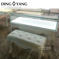 China Custom Full White European Style Wood Jewelry Showcase No Installation And Can Be Used Directly for sale