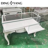 China Custom Full White European Style Wood Jewelry Showcase No Installation And Can Be Used Directly for sale