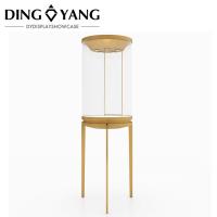 China Modern Fashion Style Tall Round Jewelry Display Case No Installation And Can Be Used Directly for sale