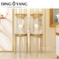 China Modern Fashion Style Tall Round Jewelry Display Case No Installation And Can Be Used Directly for sale