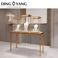 China Modern Elegant Jewelry Store Display Fixtures With Lights No Installation Used Directly for sale