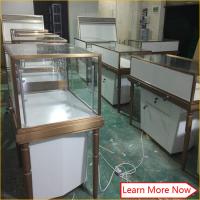 China Brush stainless steel retail jewelry showcase display showroom design for rings for sale